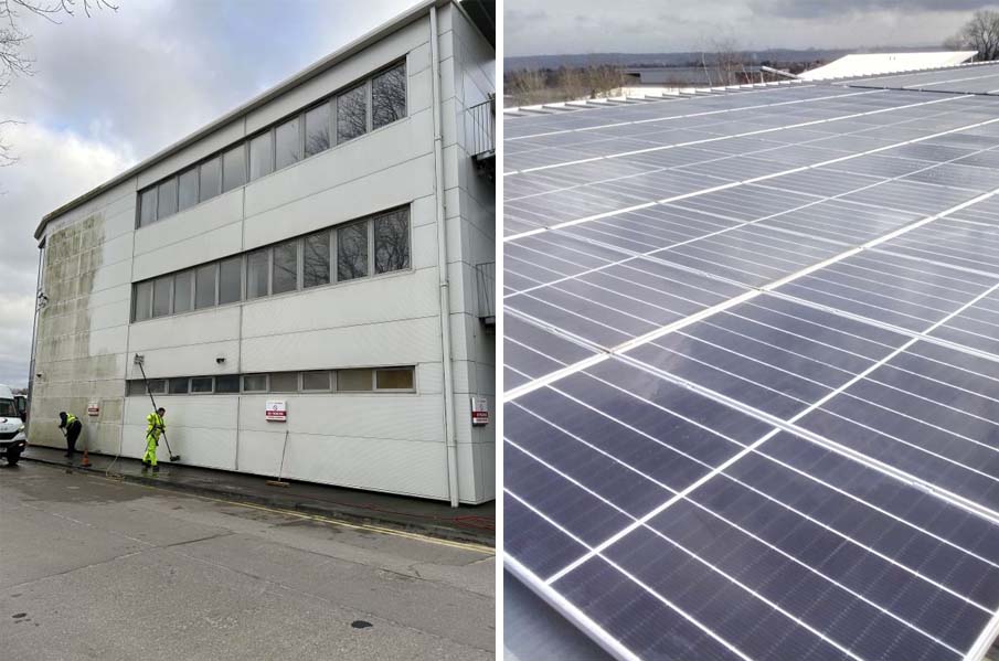 Cladding Cleaning | Solar Panel Cleaning | UK Gutter Maintenance